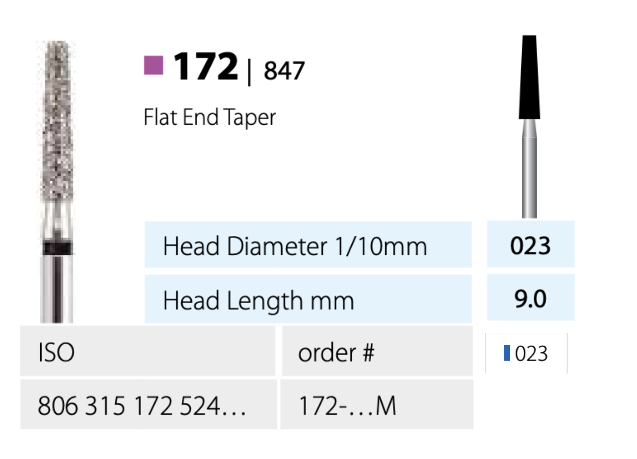 Piedra Diamante Troncocónica MDT - Dental Link