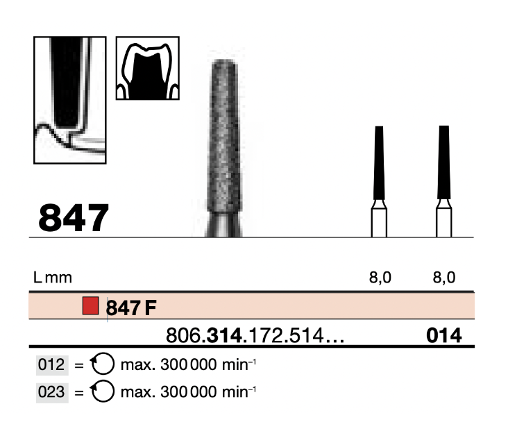 Piedra Diamante Troncocónica - Dental Link
